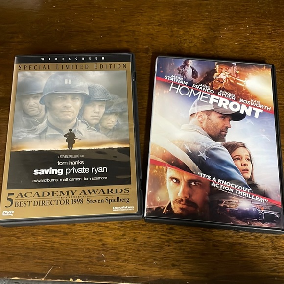 Media | 2 Dvd Action Movies Saving Private Ryan Homefront | Poshmark